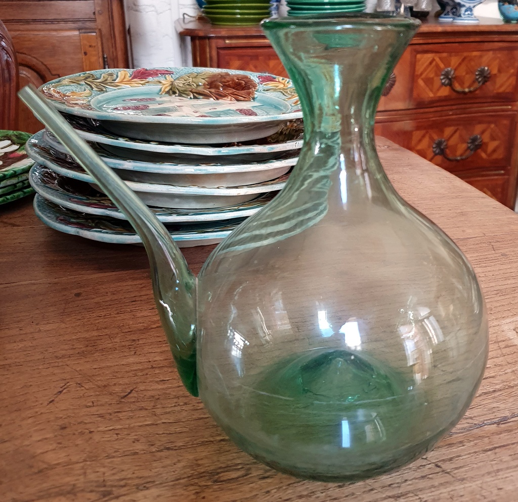 A French "Porron" Wine Vessel