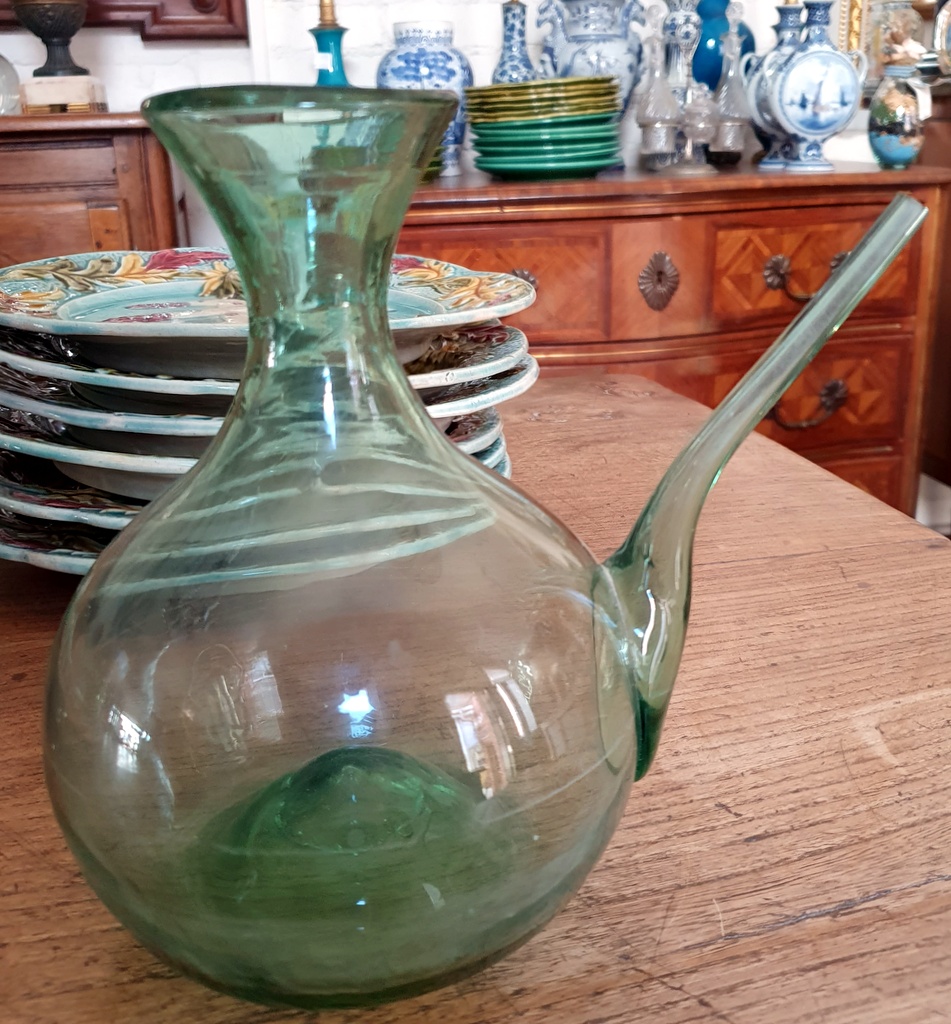 A French "Porron" Wine Vessel