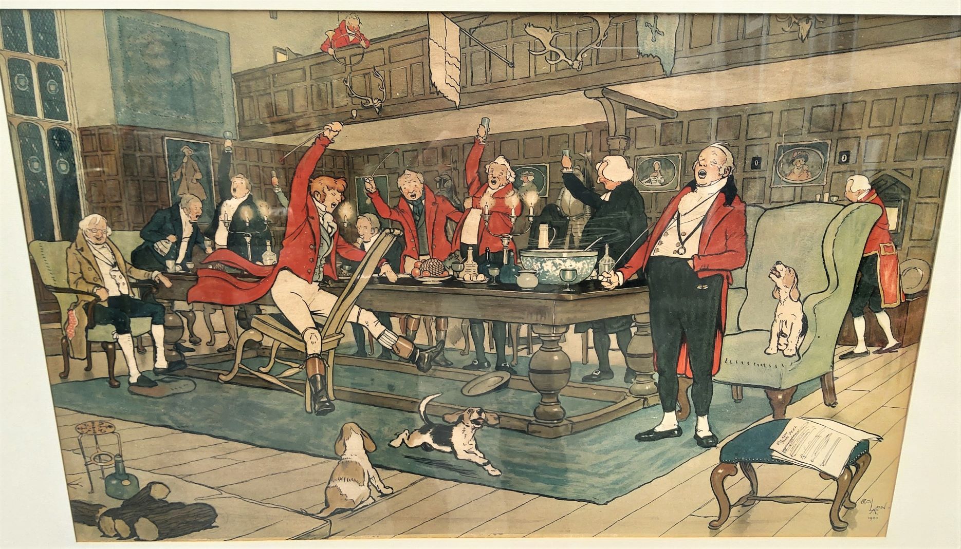A pair of Cecil Aldin Hunting Prints
