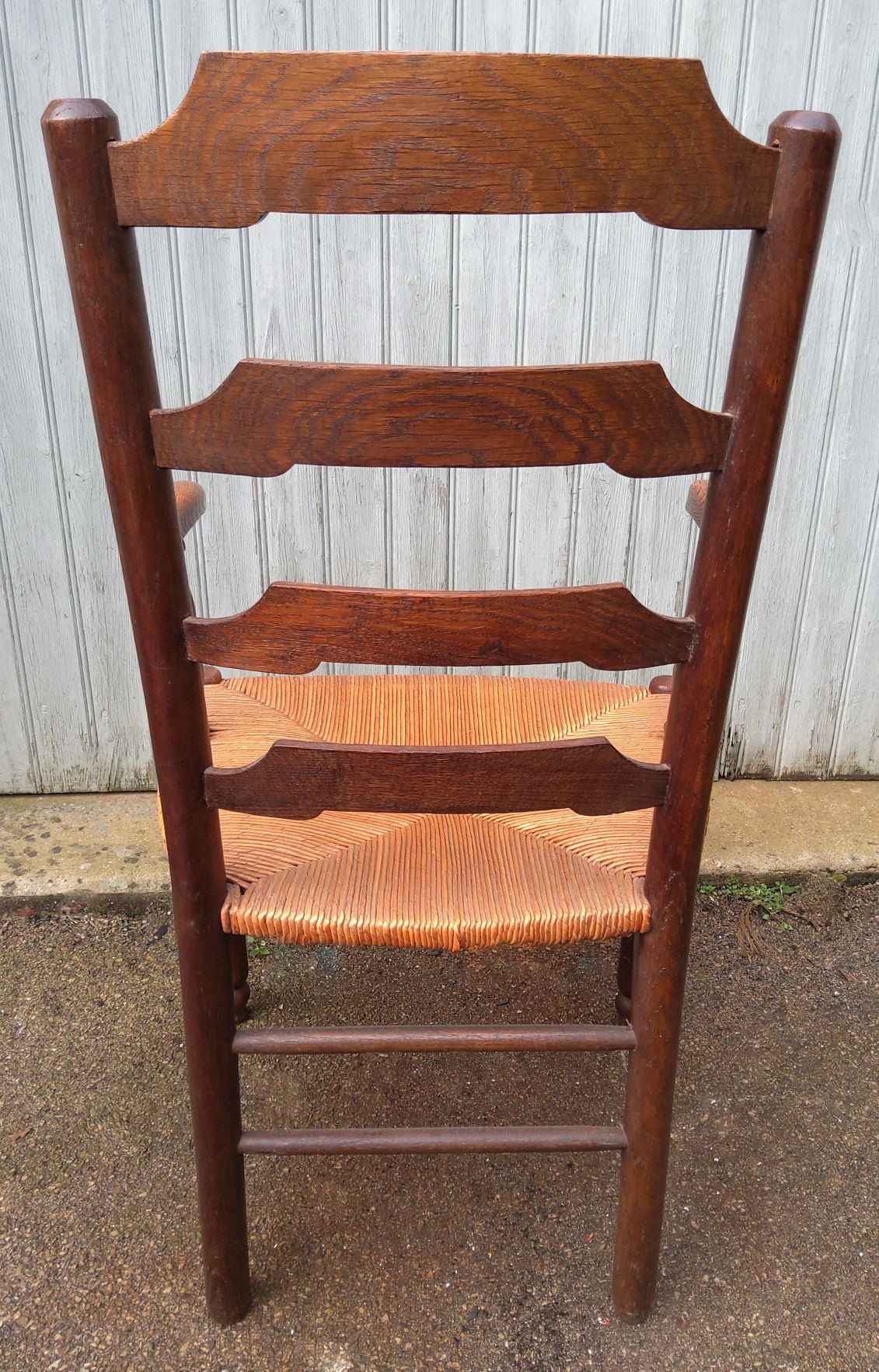 A set of 10 French Ladder-Back Chairs
