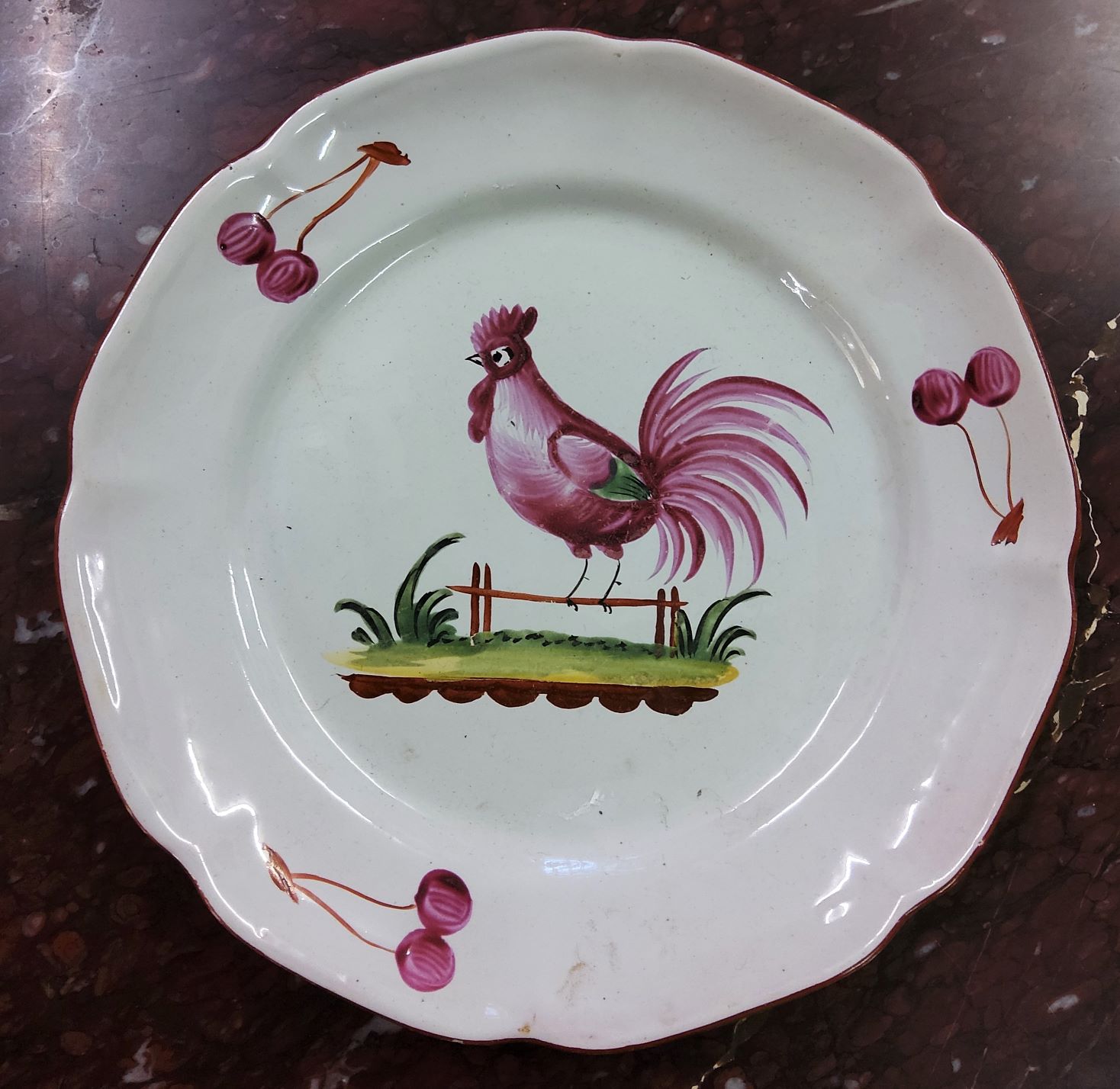 A set of French Wall-Hanging Plates