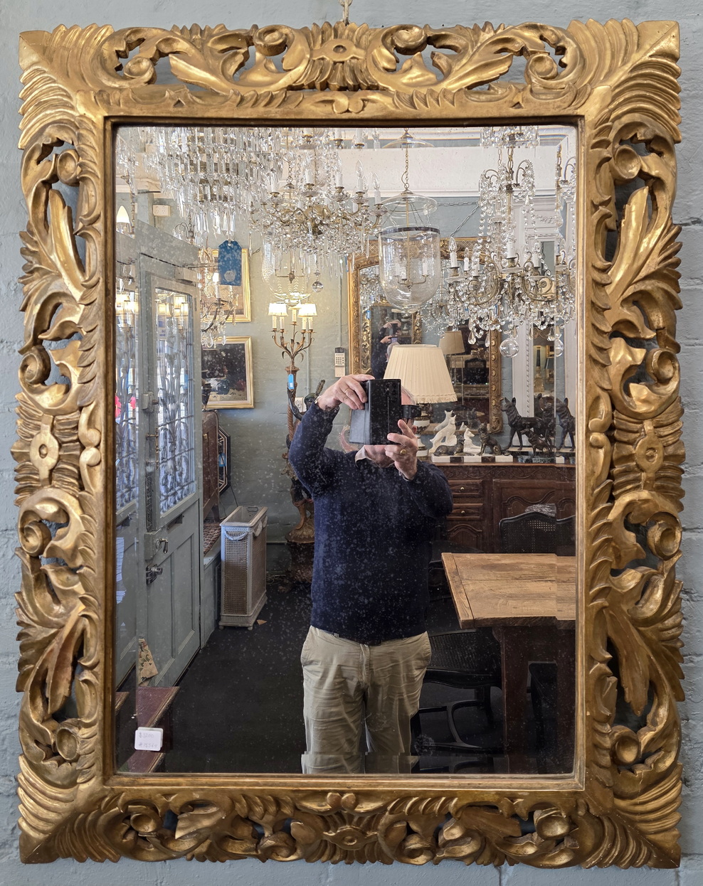 Miguel Meirelles antiques - A French Louis XIV Mirror