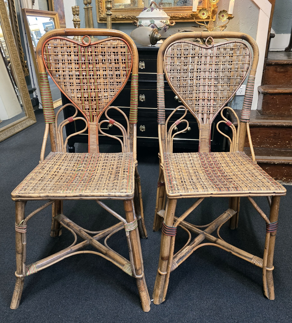 Miguel Meirelles Antiques – A pair of French Conservatory Chairs
