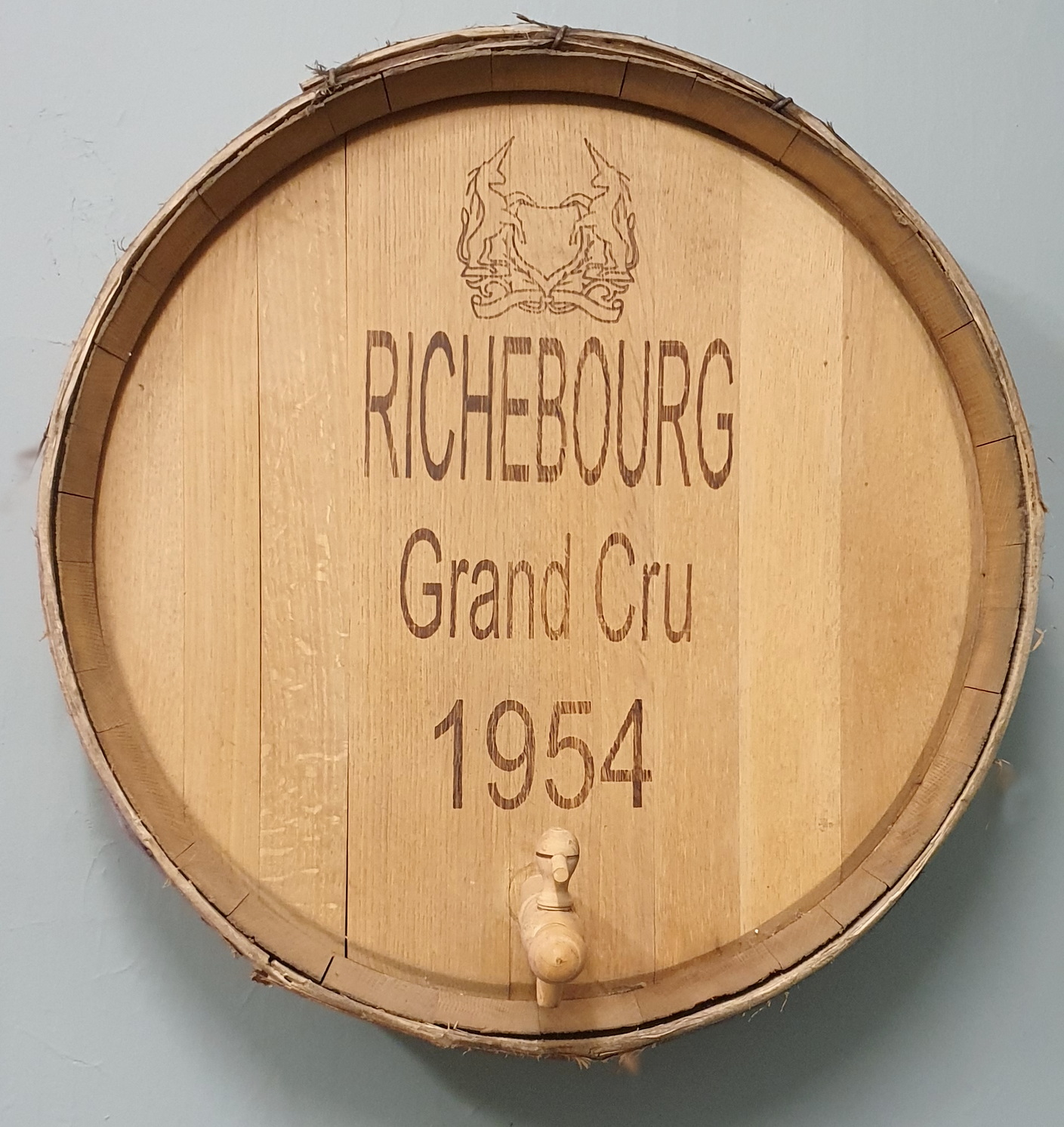 A Burgundy Wine Barrel Front