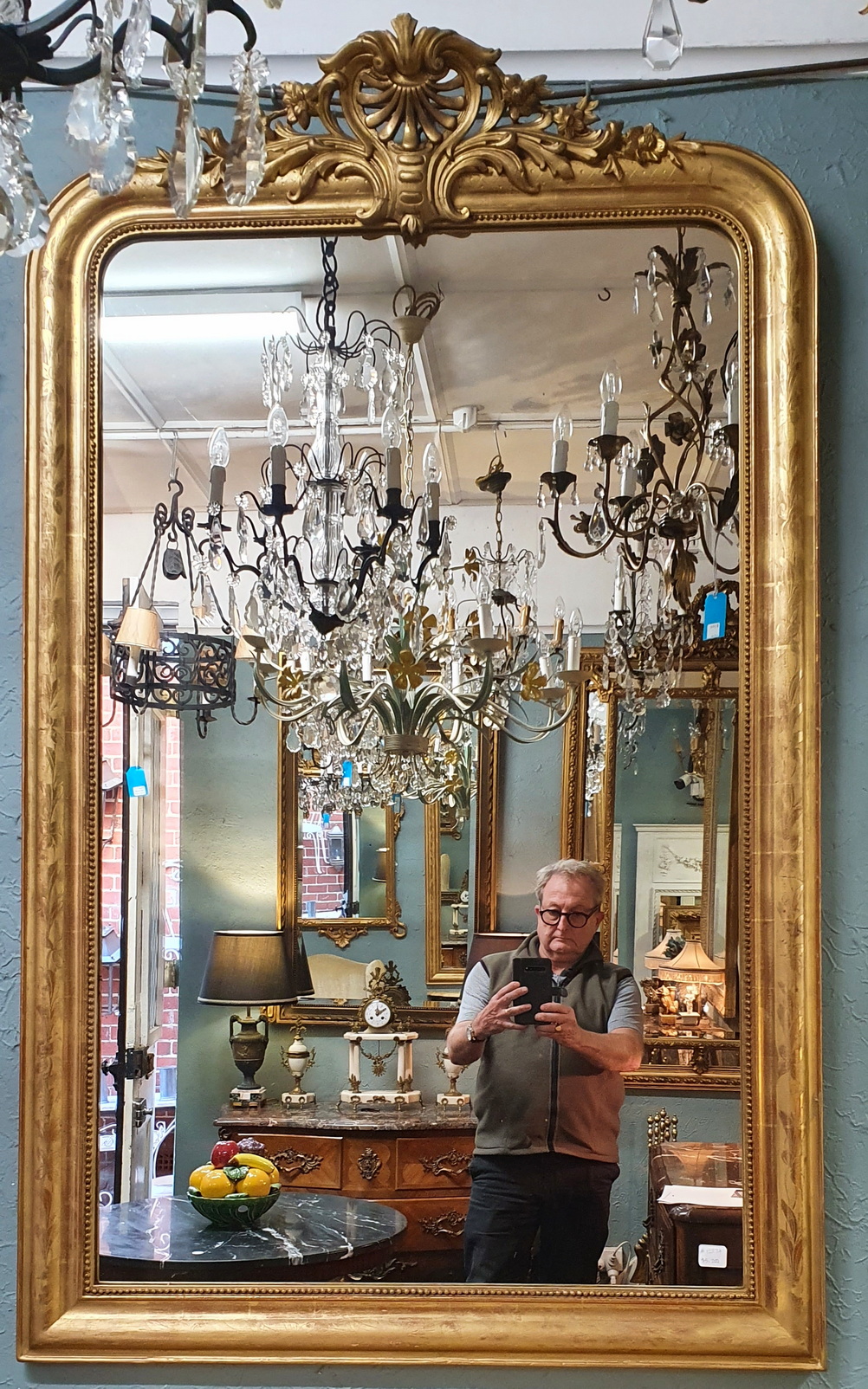 A fine Parisian Mantle Mirror