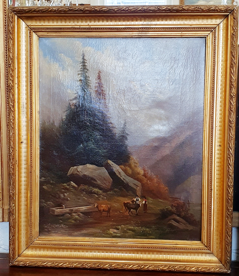 A French Alpine Landscape Painting