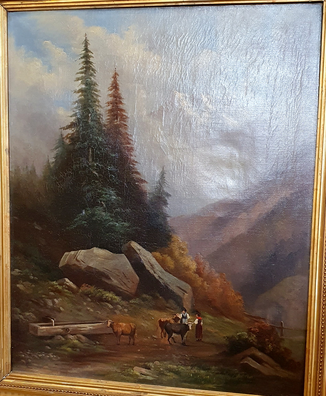 A French Alpine Landscape Painting