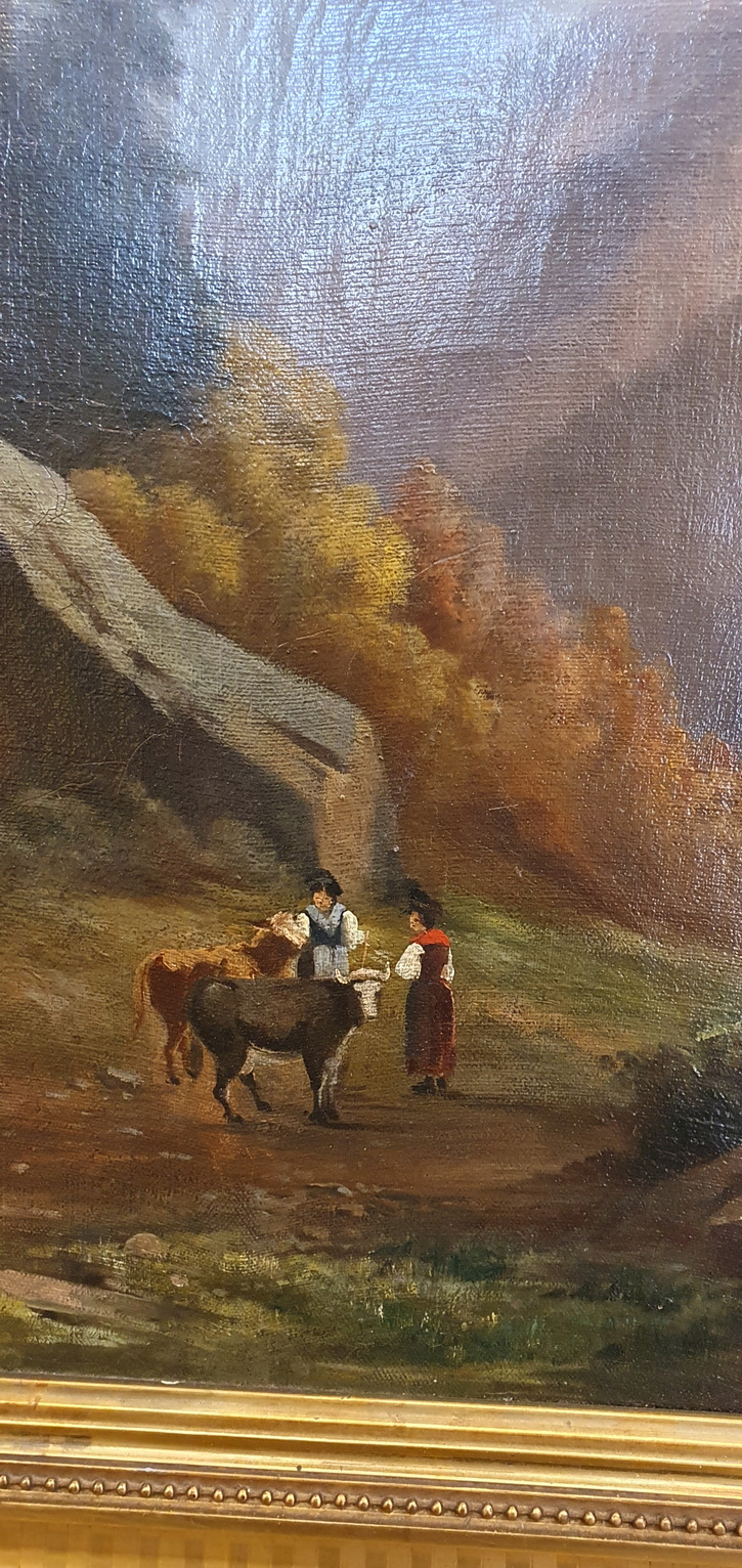 A French Alpine Landscape Painting