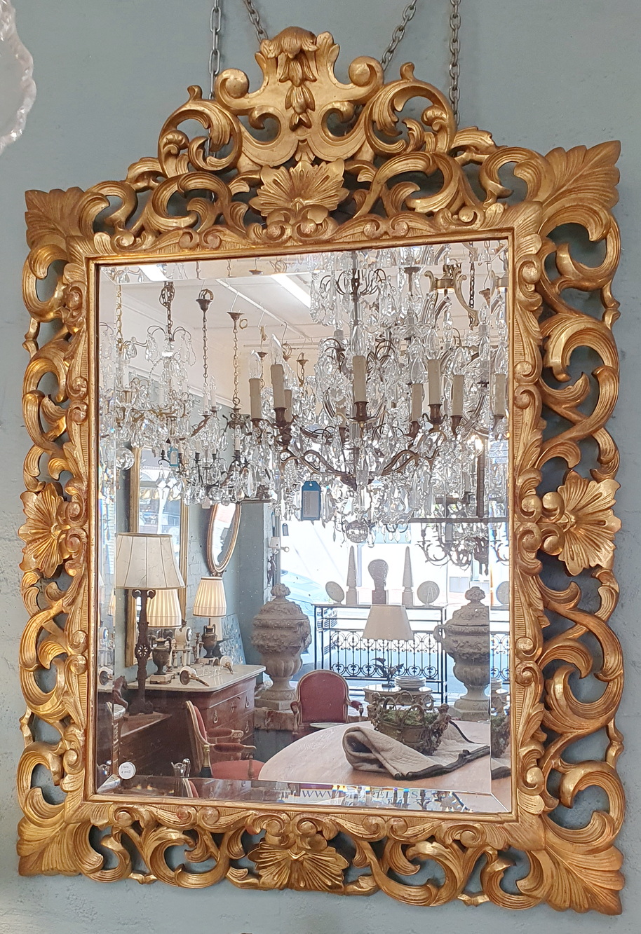 Miguel Meirelles Antiques - A French Louis XIV Mirror