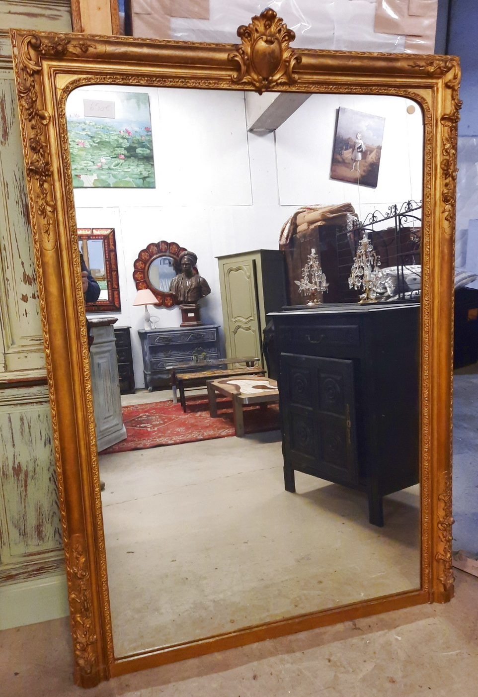 Miguel Meirelles Antiques – A French Napoleon III Mantle Mirror