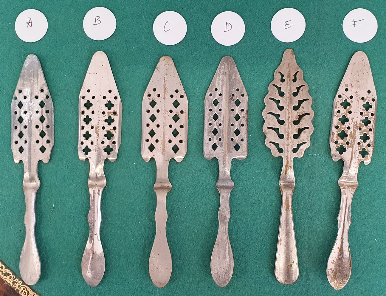 A lot of Absinthe Spoons