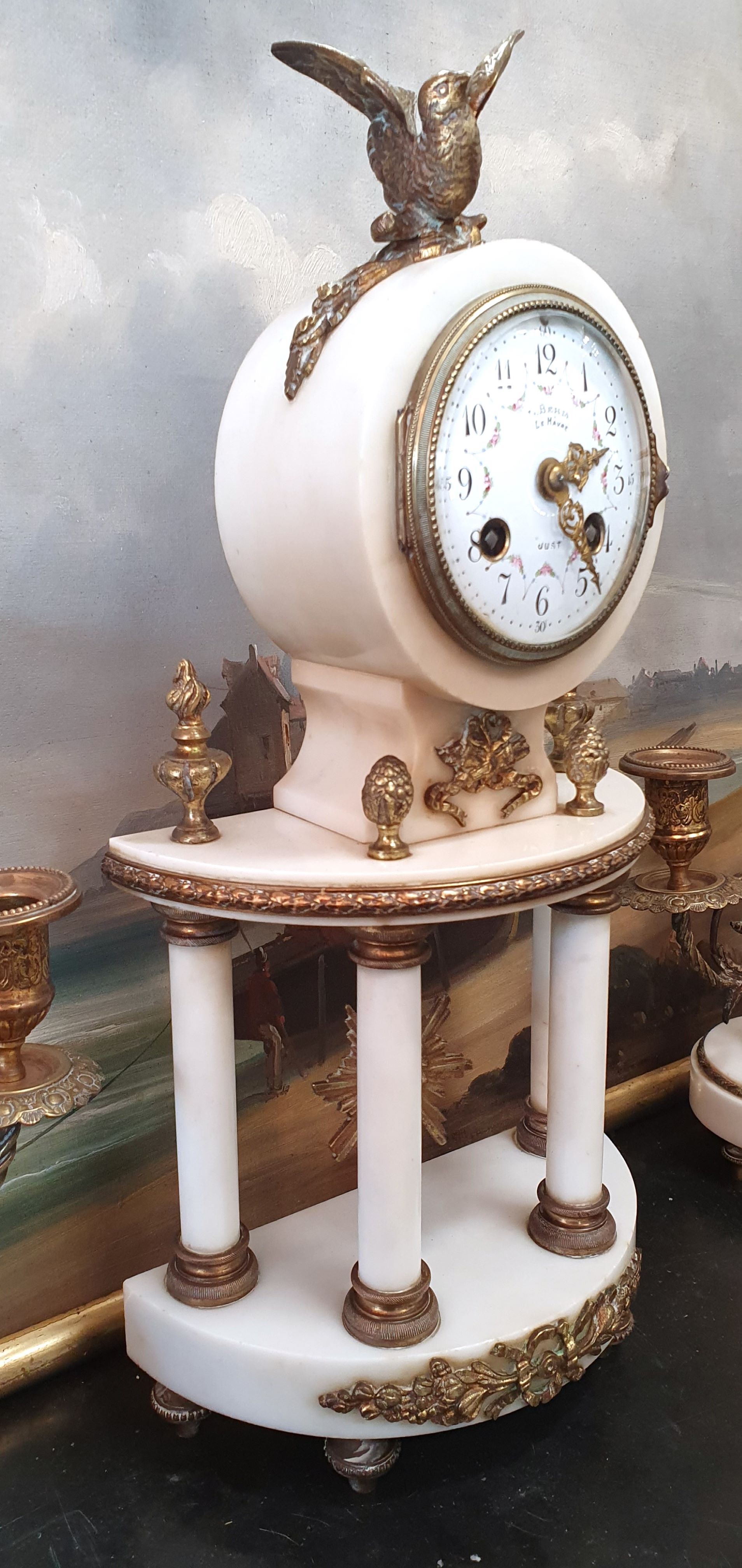 A French Mantle Clock Set