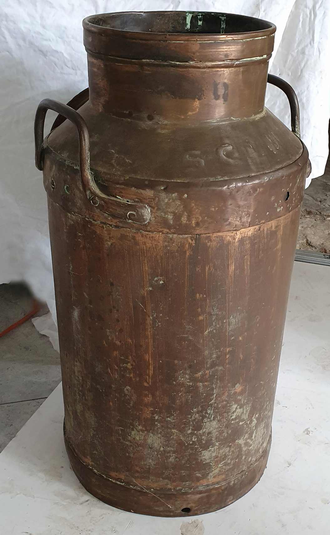 A large French Copper Milk Pot
