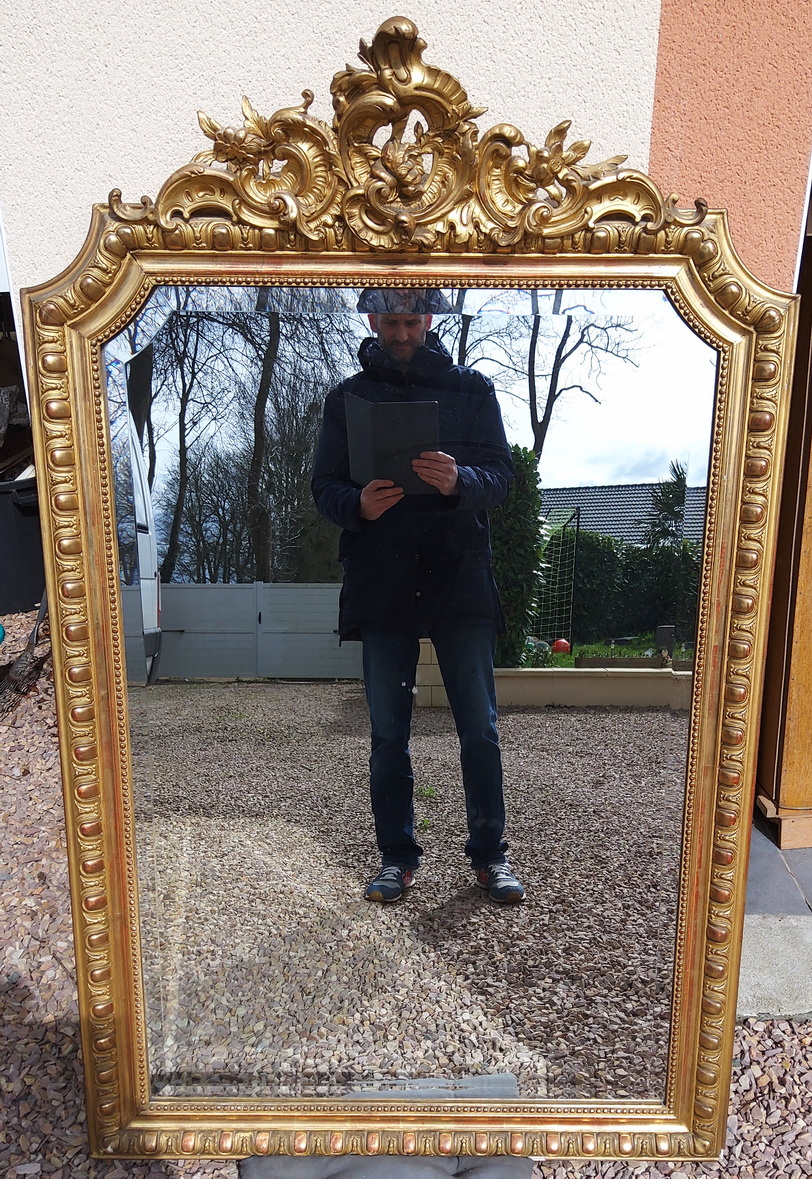 Miguel Meirelles Antiques – A fine Napoleon III Mantle Mirror