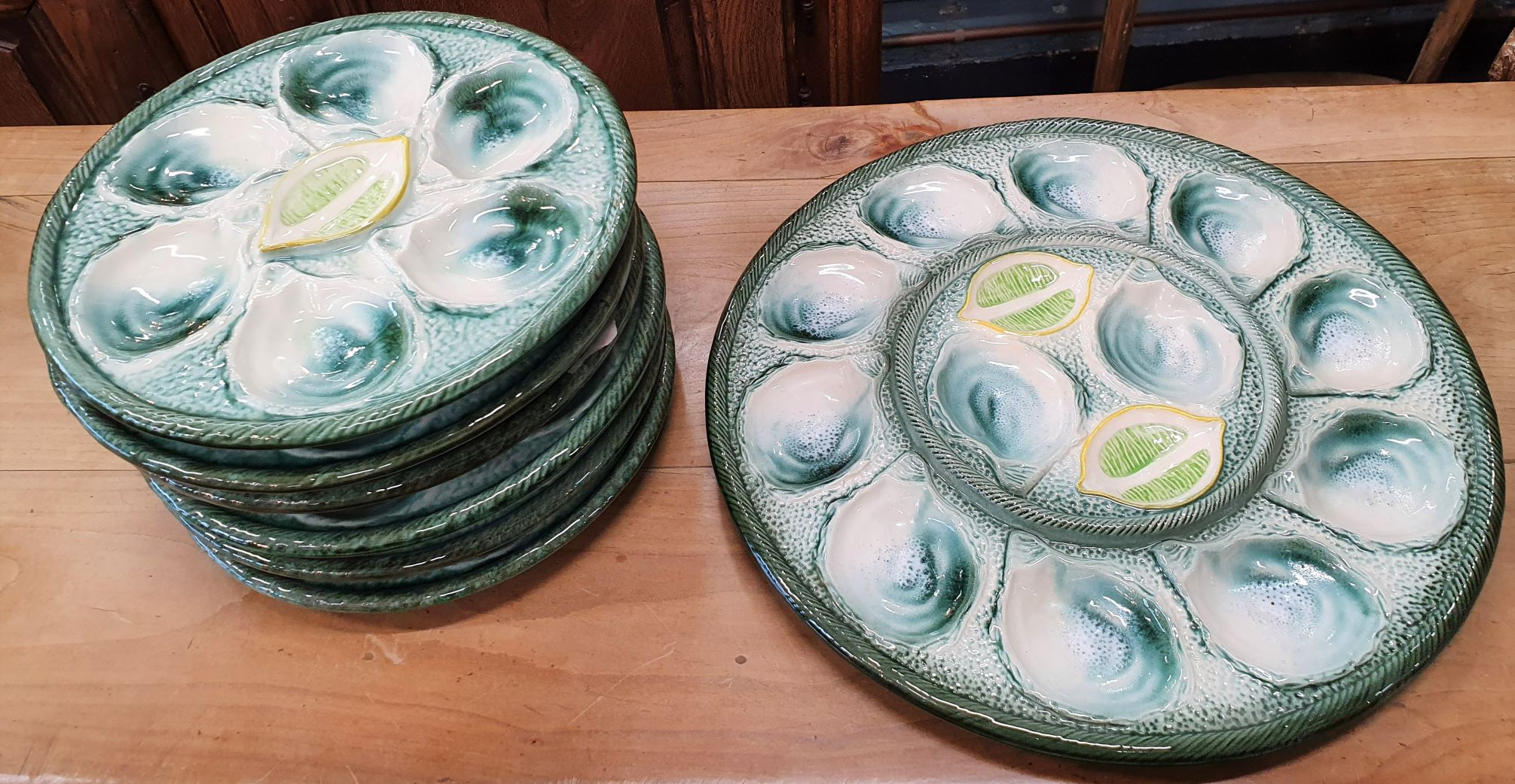 A French Oyster Set with Platter