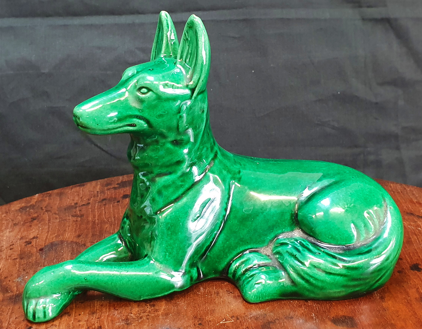 A French Majolica German Shepherd Dog