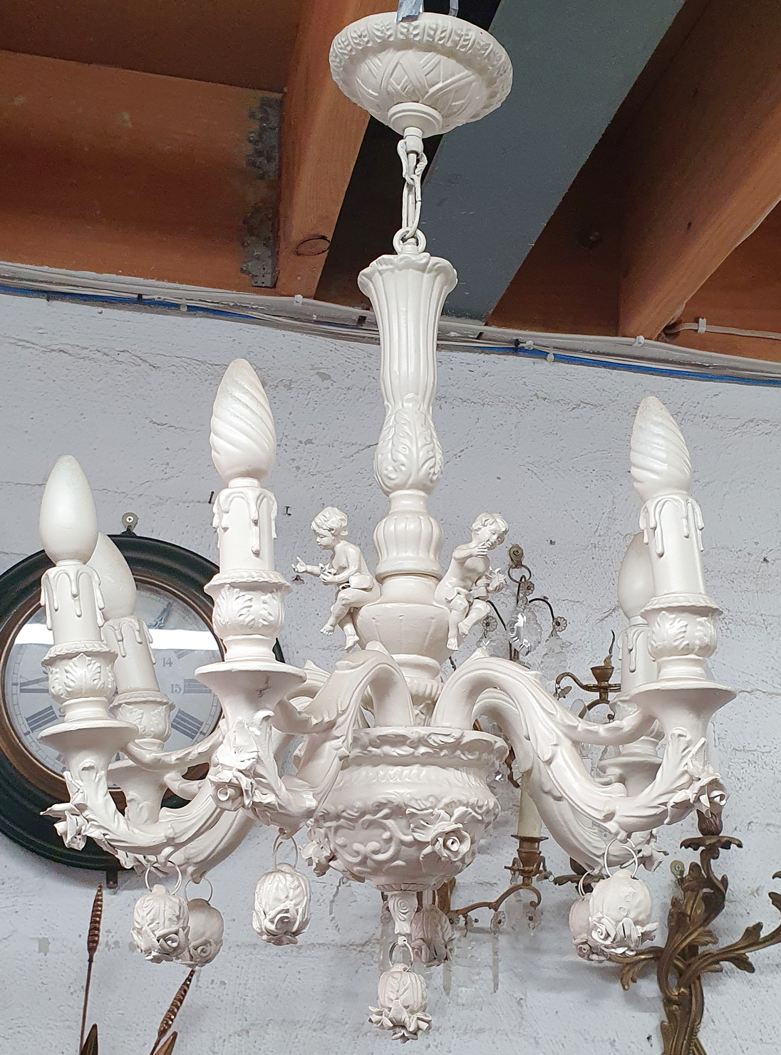 A vintage Italian "Cherub' Light