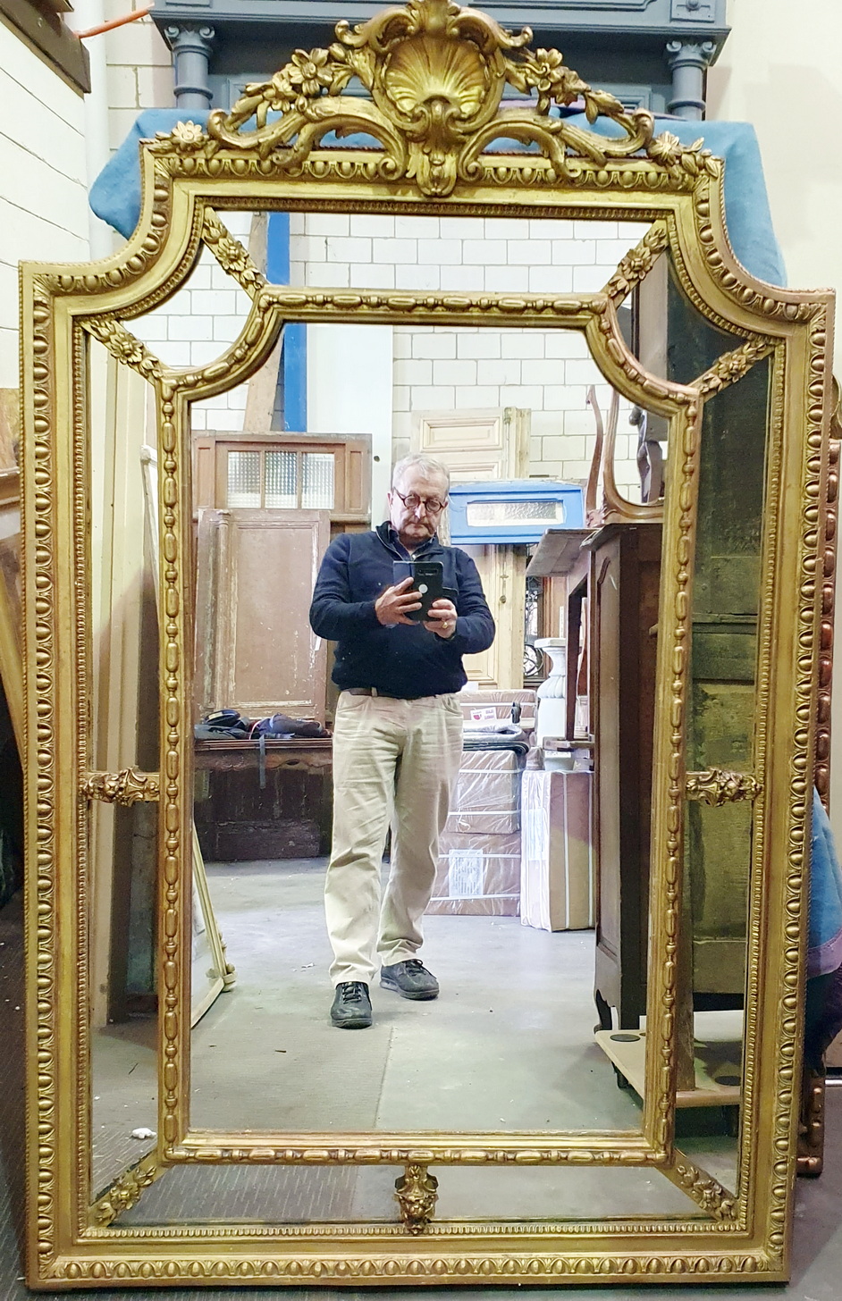 Miguel Meirelles Antiques – A Parisian Napoleon III 'Margin' Mirror