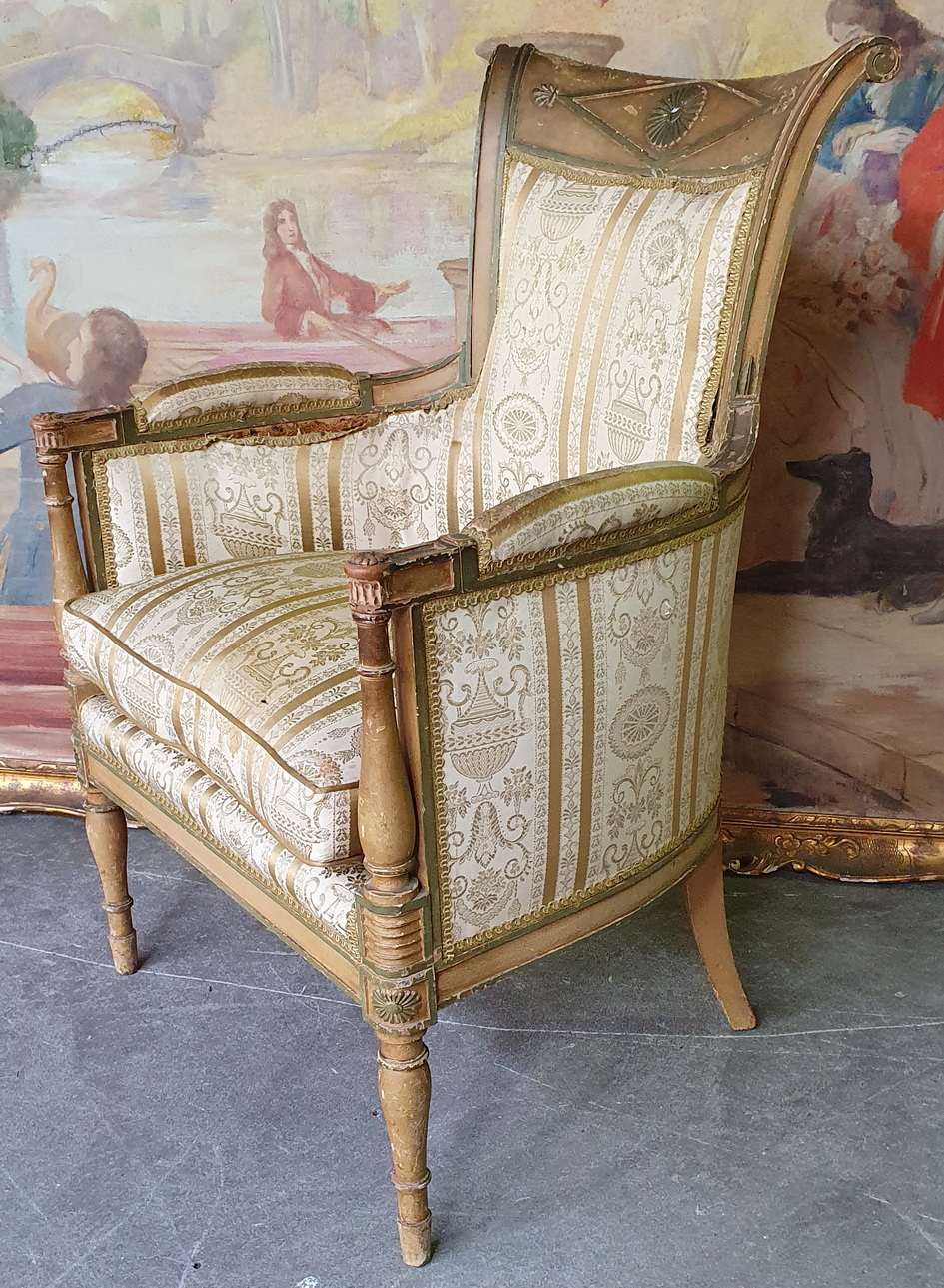 Miguel Meirelles Antiques – A pair of French Directoire Fauteuils
