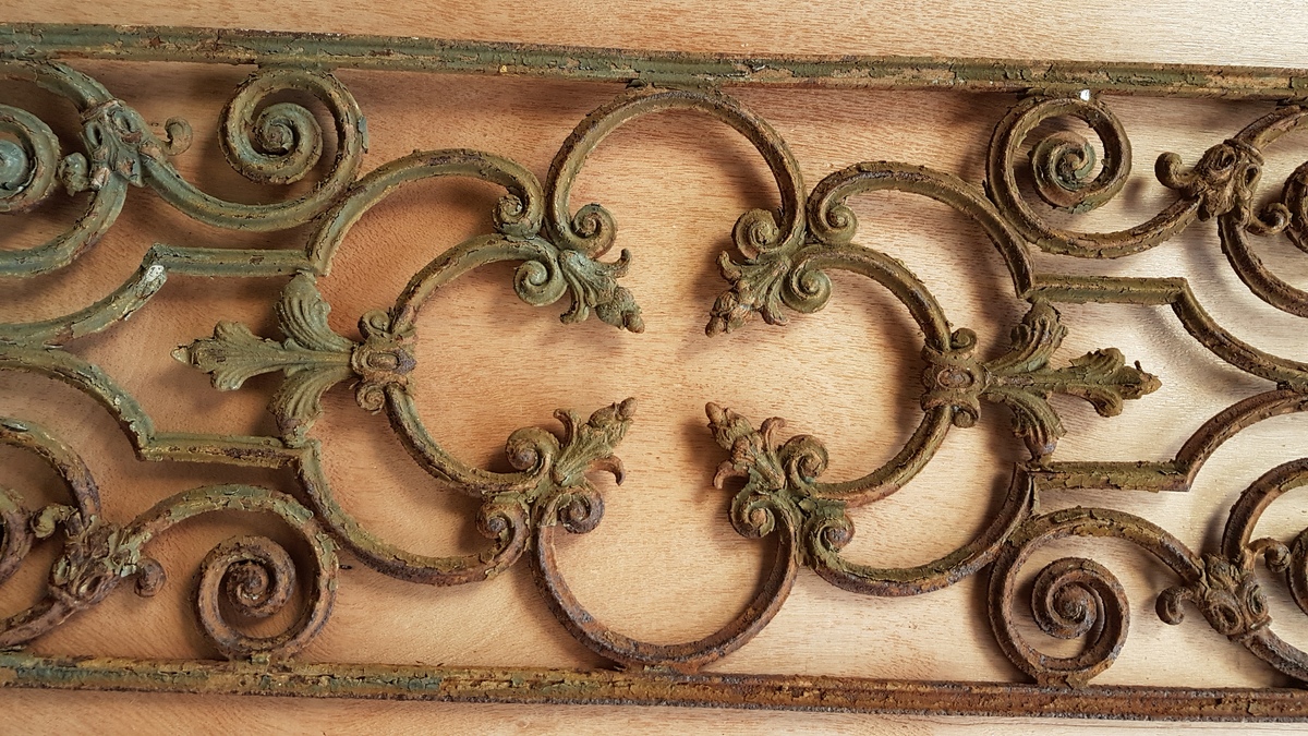 A Parisian Scroll Motifs Grille
