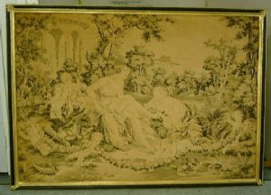 A Large Framed Tapestry