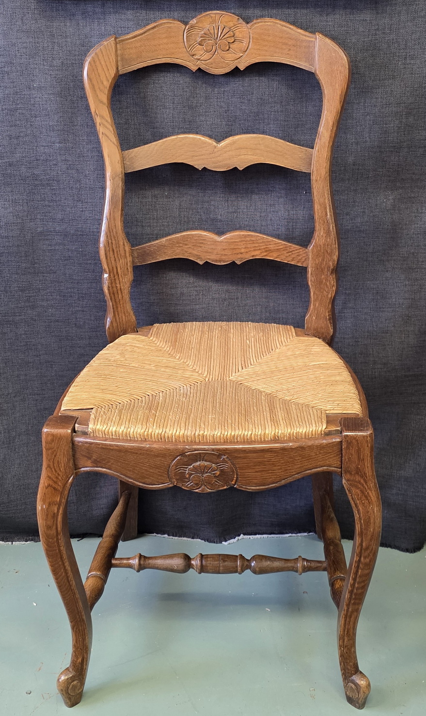 Miguel Meirelles Antiques - A set of 12 French Provincial Ladderback Chairs